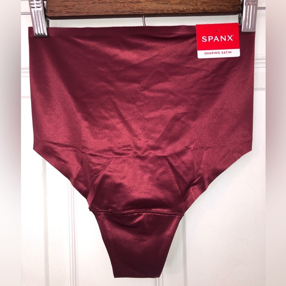 SPANX | Intimates & Sleepwear | Spanx Shaping Satin Thong | Poshmark